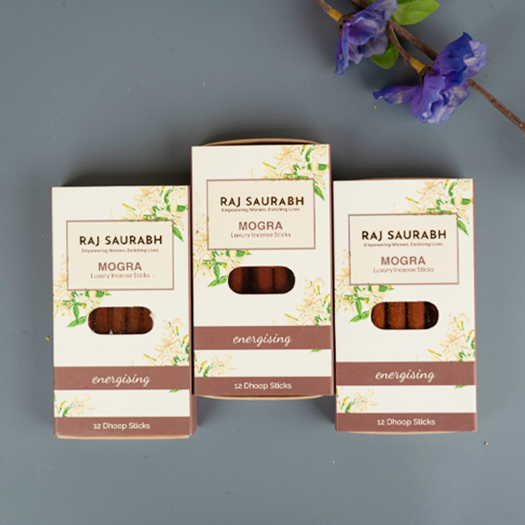 Dhoop Stick: Mogra (Pack of 3) – Raj Uphaar